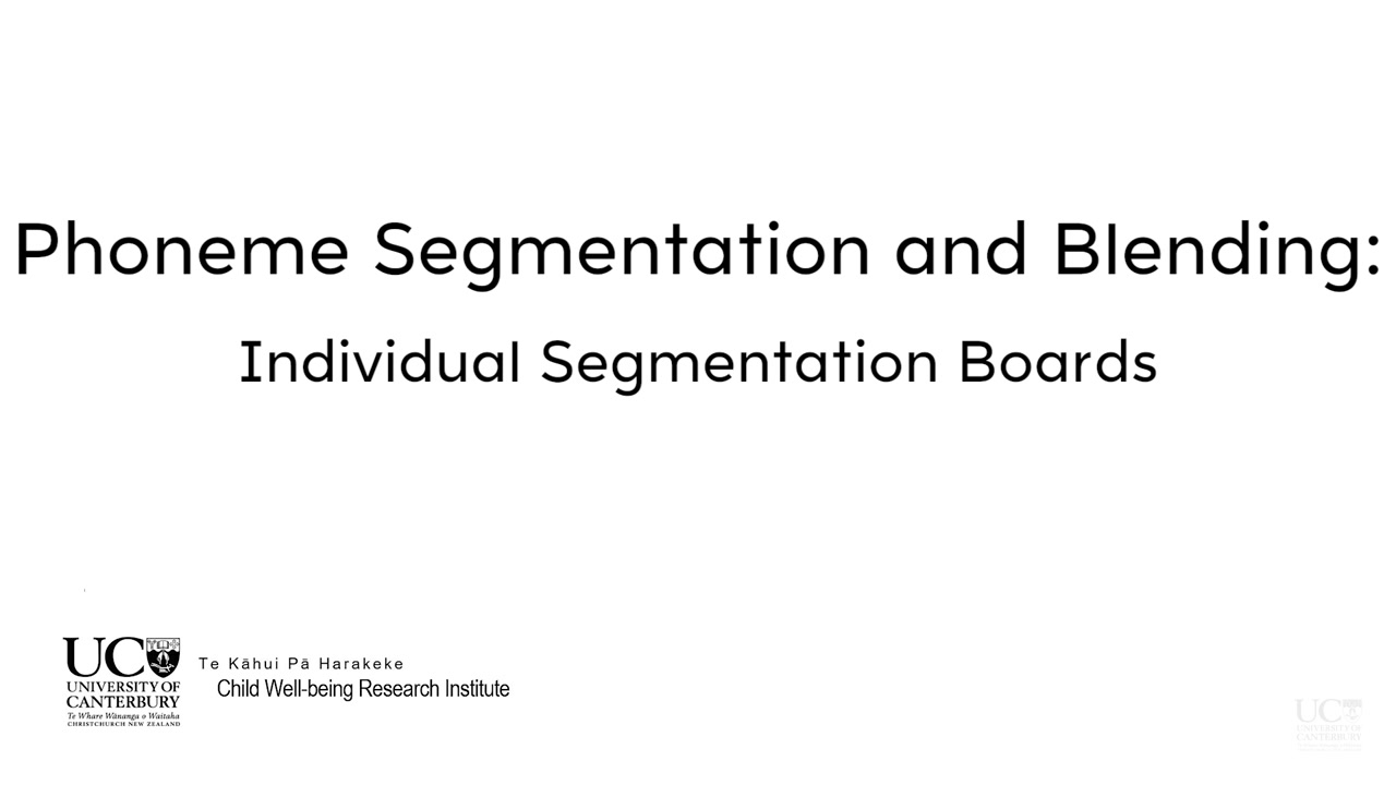Phoneme Segmentation And Blending - Individual Segmentation Boards.mp4