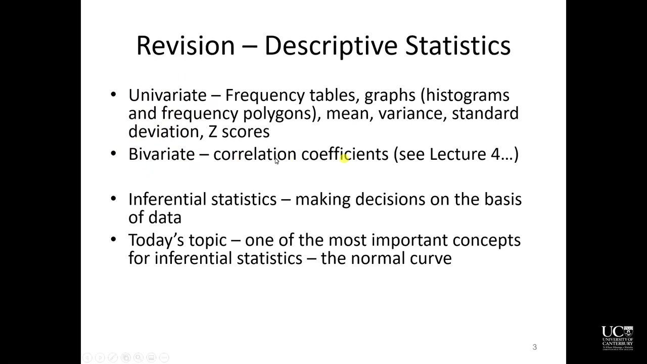Lecture 03.1 - The Normal Curve